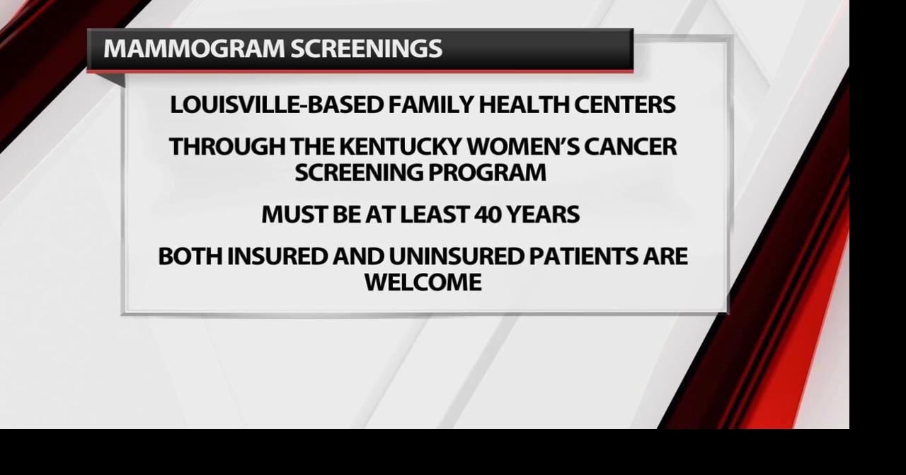 Free mammogram screenings underway in Louisville for Breast Cancer ...