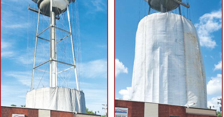 - Work at the city’s 1926 water tower progresses | News ...