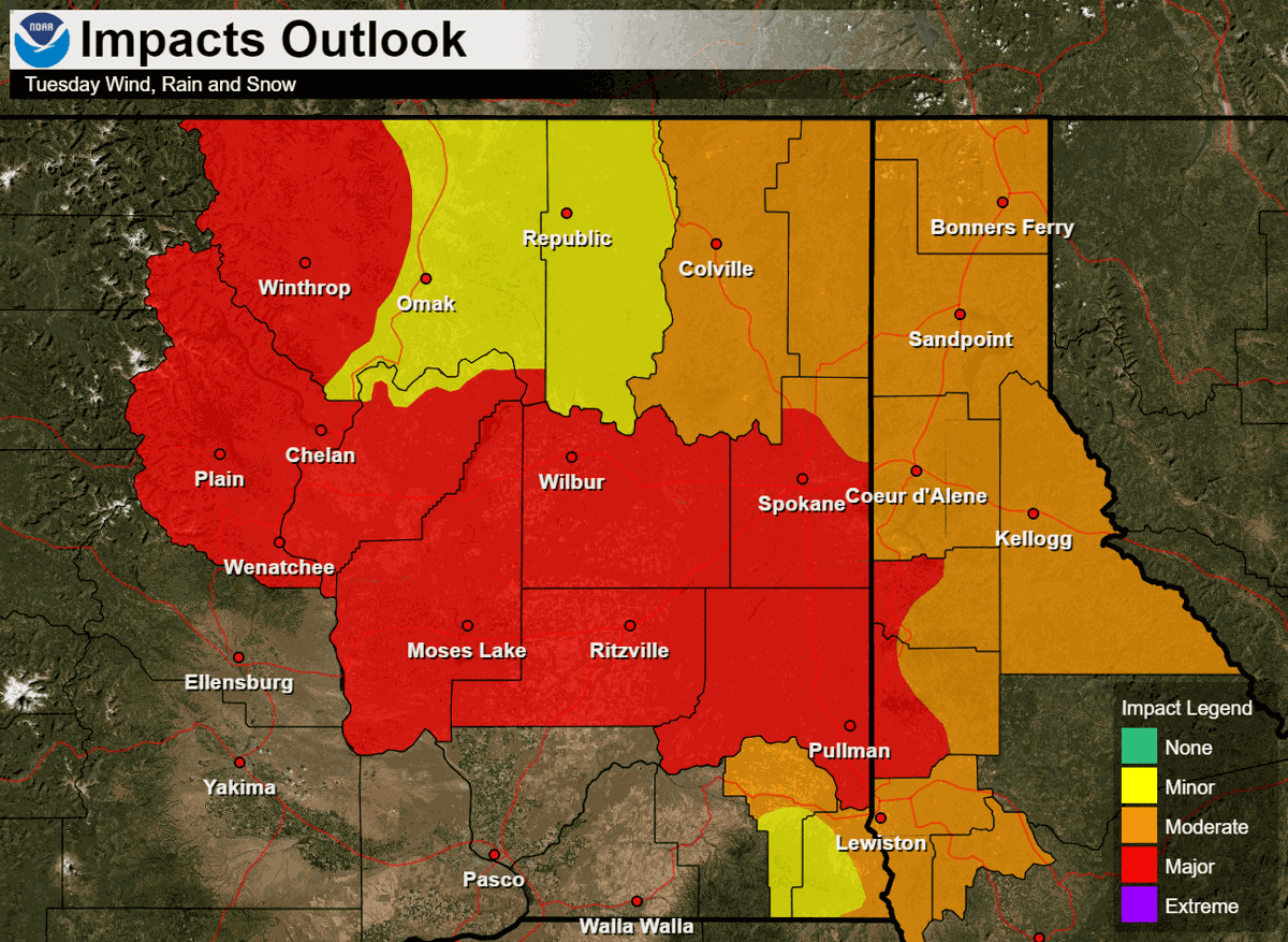 High winds, rain and more expected today | News | wenatcheeworld.com