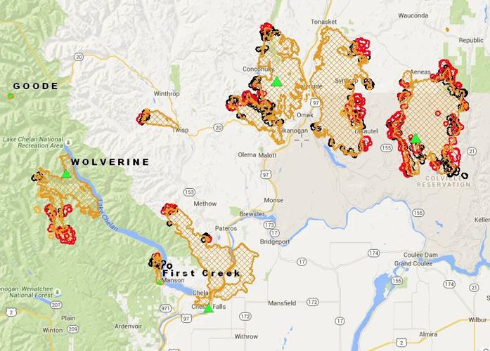Fires continue to grow, but not as fast | Local News | wenatcheeworld.com