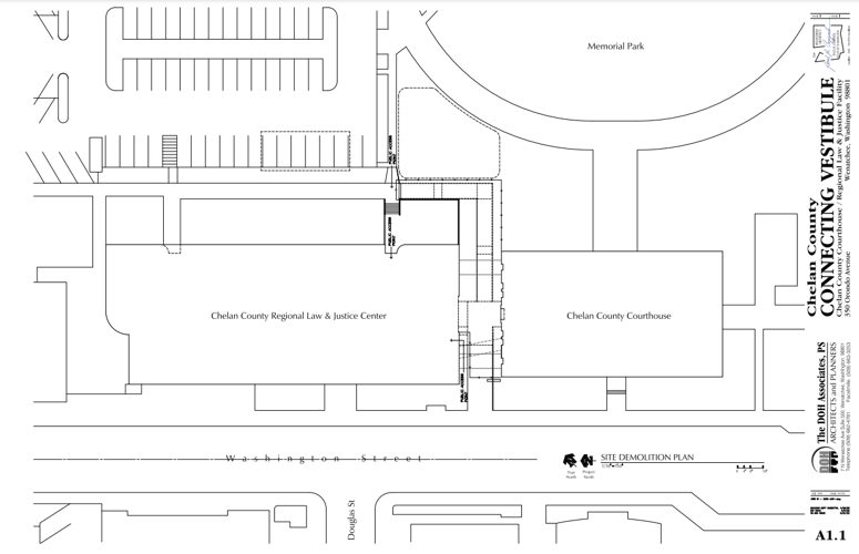Construction begins on new vestibule at Chelan County Courthouse ...