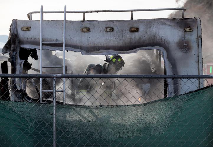 Fire at Safe Park II destroys one RV, damages another | Local News ...