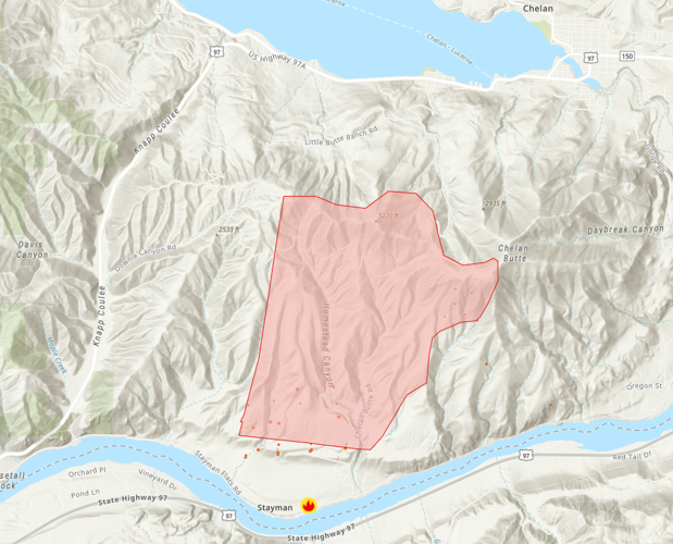 Update | Evacuations reduced again on Stayman Flats Fire | Wildfires ...