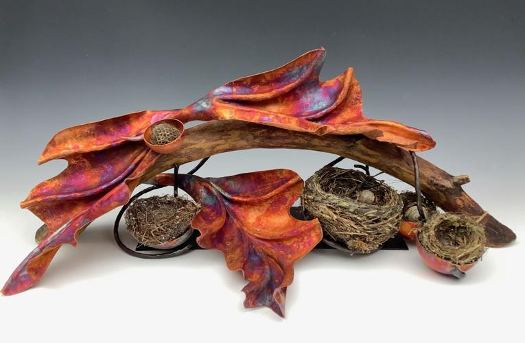 The Confluence: Art In Twisp exhibit shows roots, trunks, leaves and ...