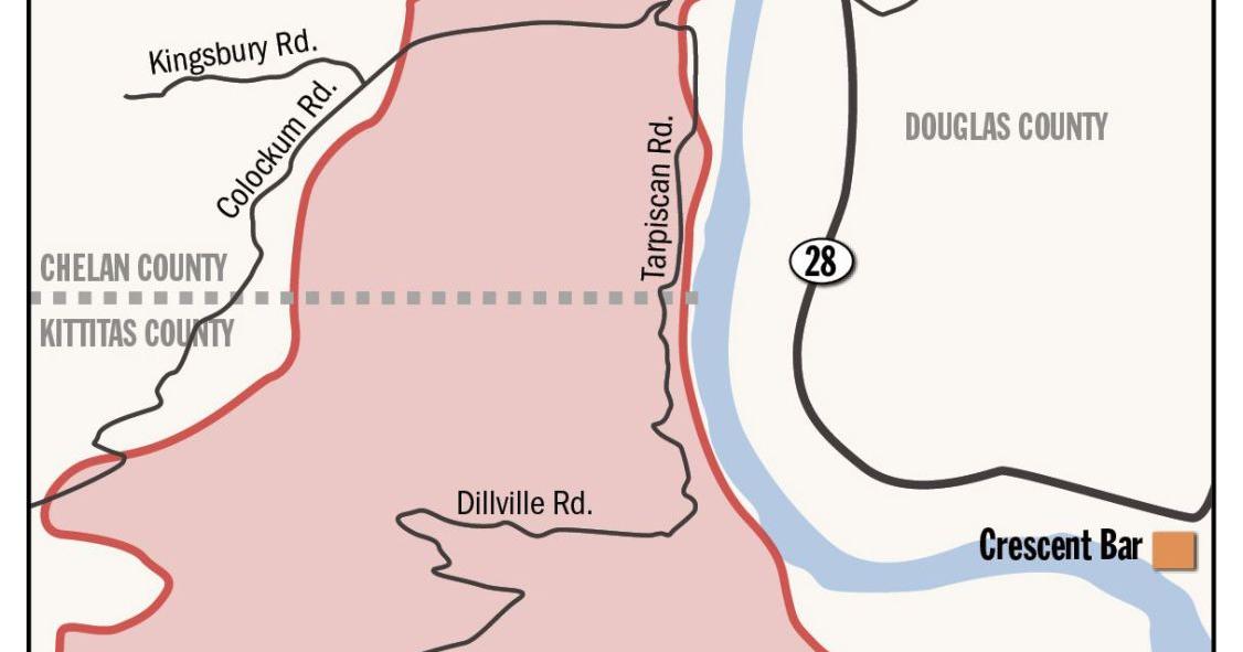 Colockum Tarps Fire map | Local News | wenatcheeworld.com