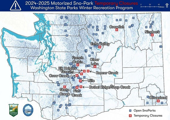 Winter Recreation Program announces closure of 14 motorized Sno-parks ...