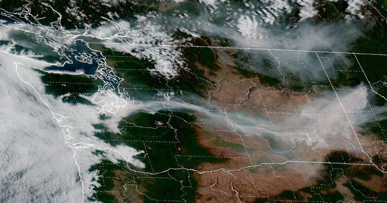 Wenatchee skies haze over as Olympic National Forest fire spreads smoke ...