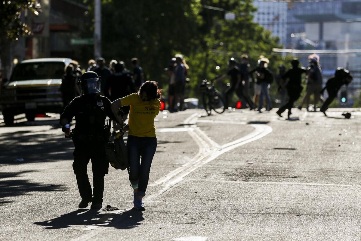 Seattle demonstrators and police trade allegations about Saturday's ...