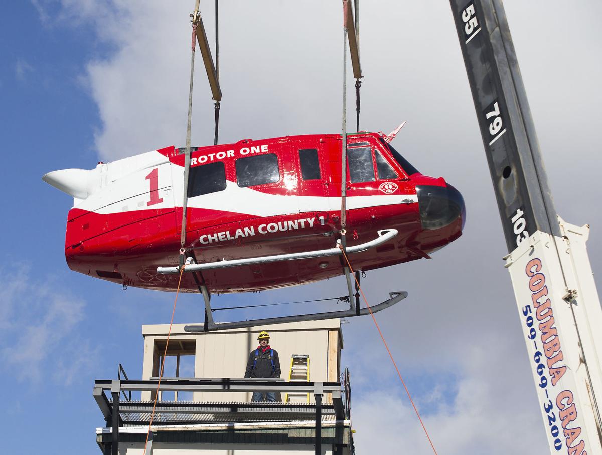 Flightless helicopter placed high above ground | Local News ...