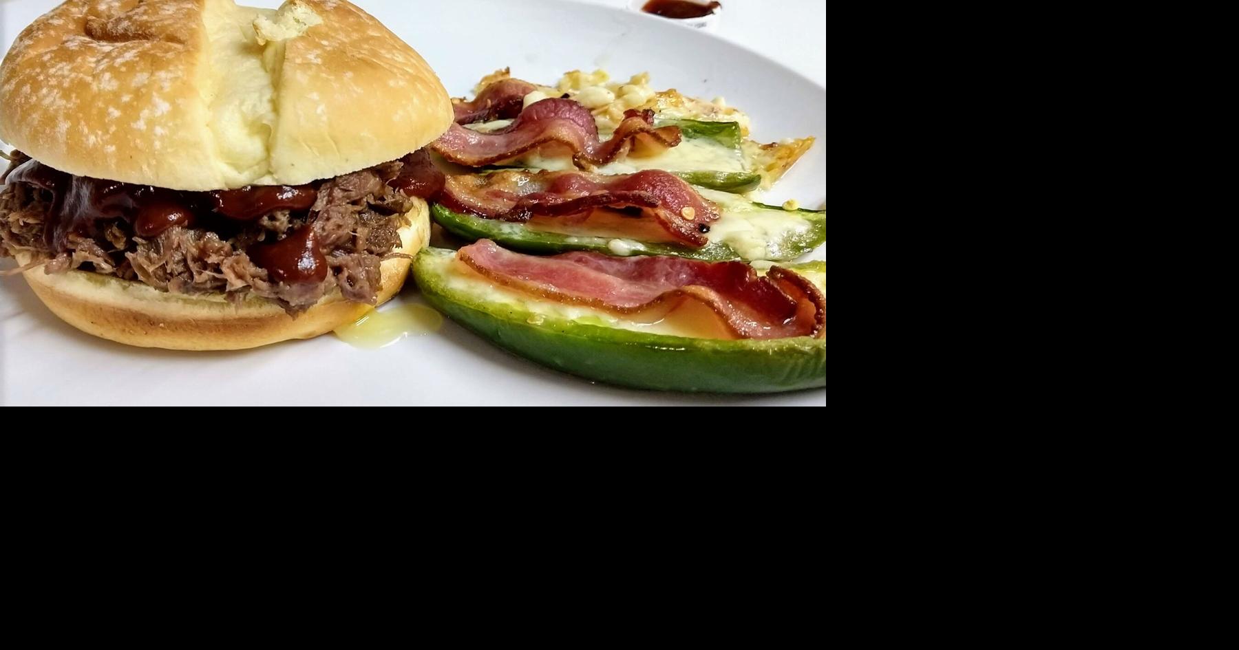 Recipe Box | Barbecue beef sandwich with stuffed jalapenos | Food ...