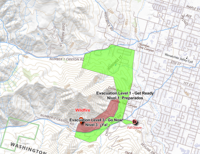 Update: Evacuations removed on No. 2 Canyon Fire | Wildfires ...