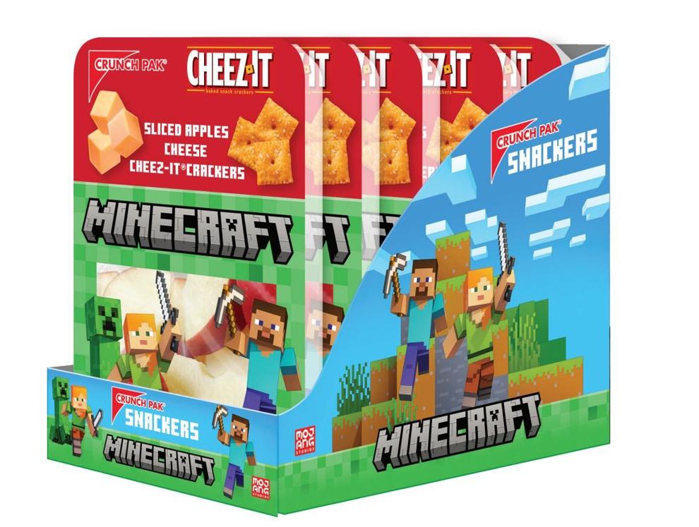 Crunch Pak pairs with Minecraft and Cheez-It on new snacker | Food ...