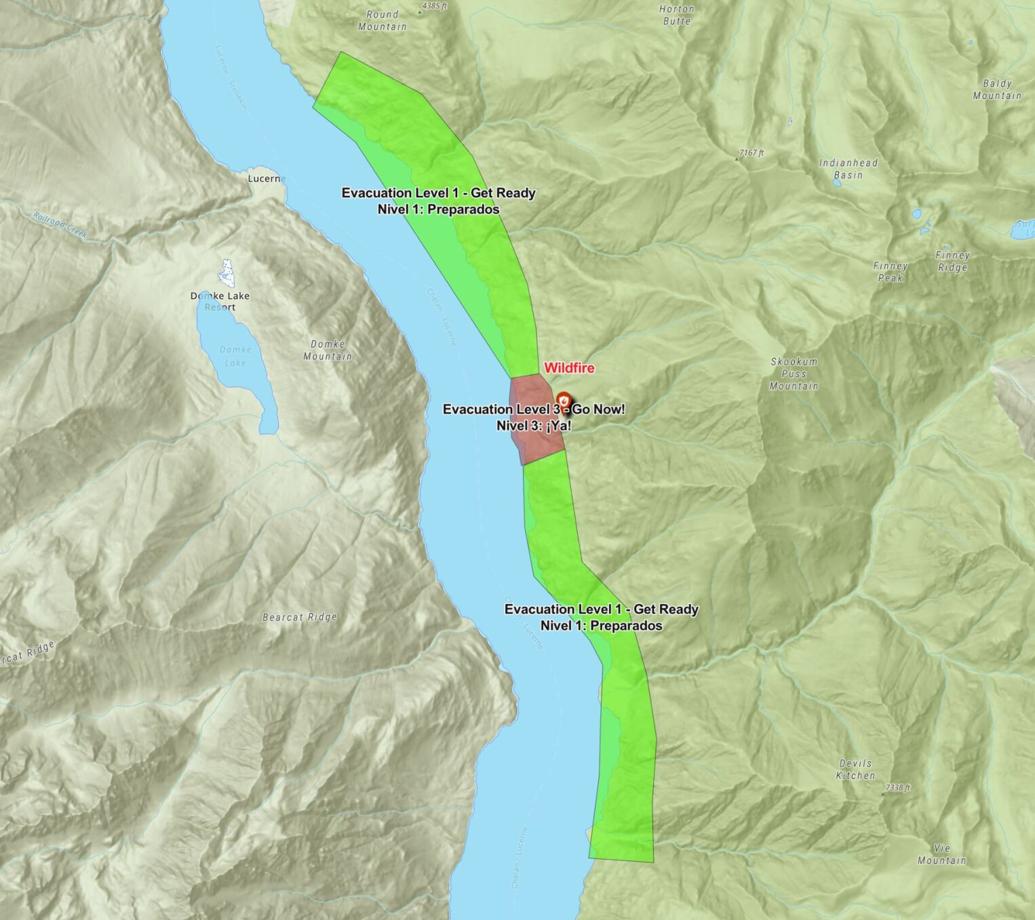 Pioneer Fire near Lake Chelan at 300 acres, evacuation notice issued ...