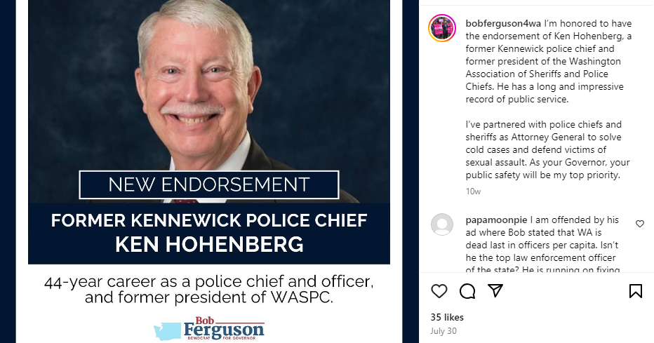 Why a respected conservative retired police chief endorsed a Democrat ...