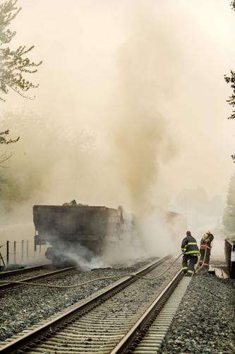 Fire burns train trestle | Local News | wenatcheeworld.com