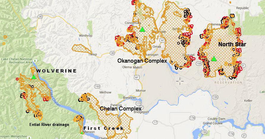 NCW fires now cover 1,000 square miles | Local News | wenatcheeworld.com