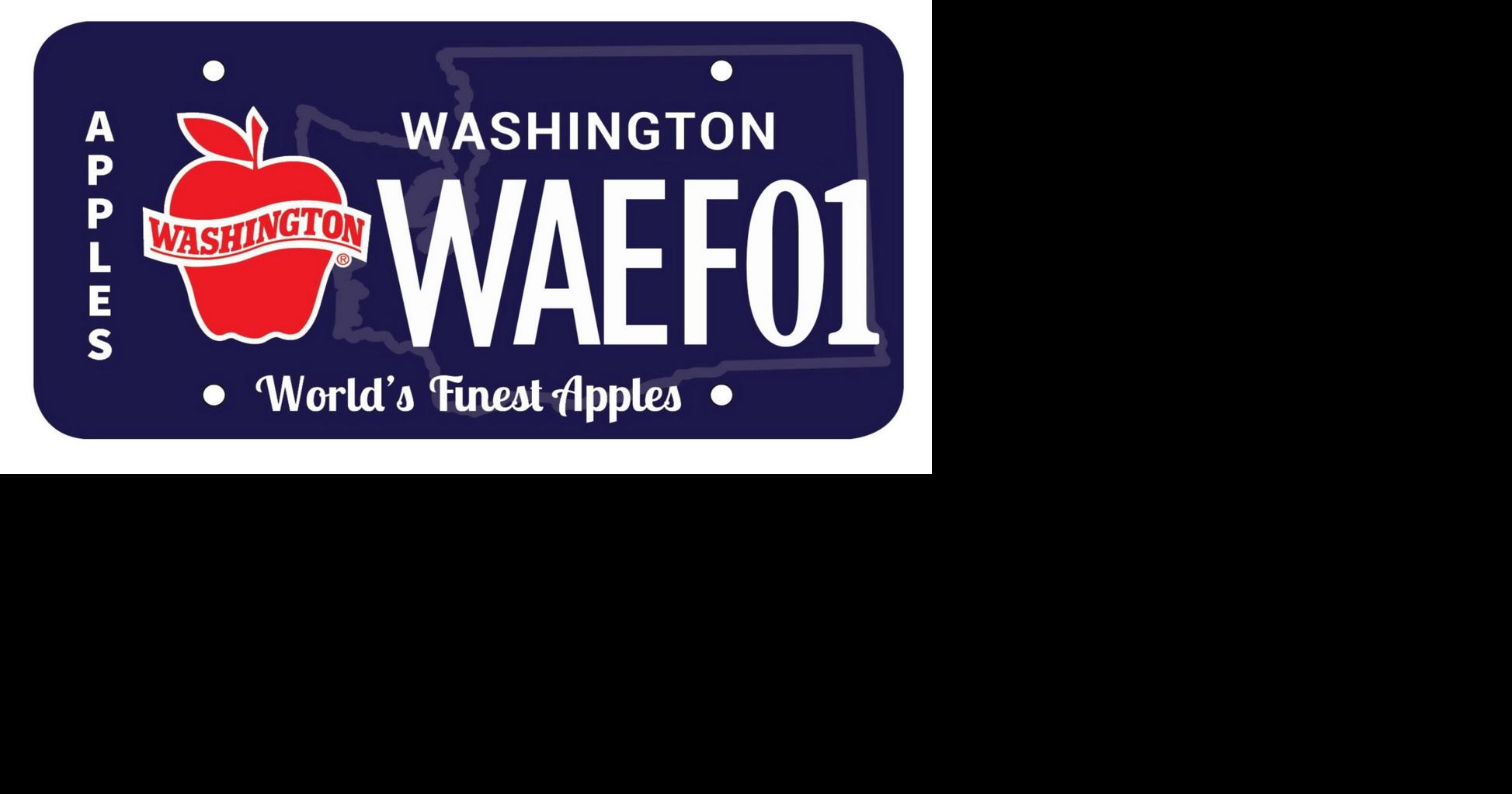 Successful first year for Washington apples license plates | lifestyles ...