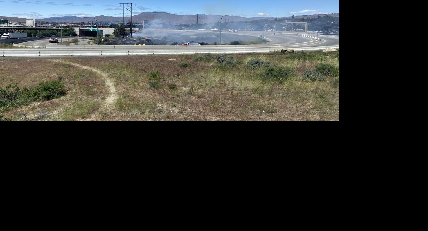 Brush fire burns George Sellar Bridge offramp | Wildfires ...