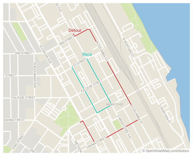 Apple Blossom Festival parade and Tour de Bloom detour maps | Apple ...