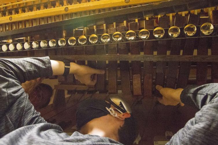 Photos: Volunteers help maintain 1919 pipe organ | News ...