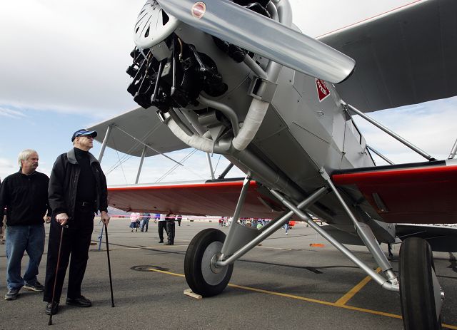 Son of Boeing founder checks out replica plane | Local News ...