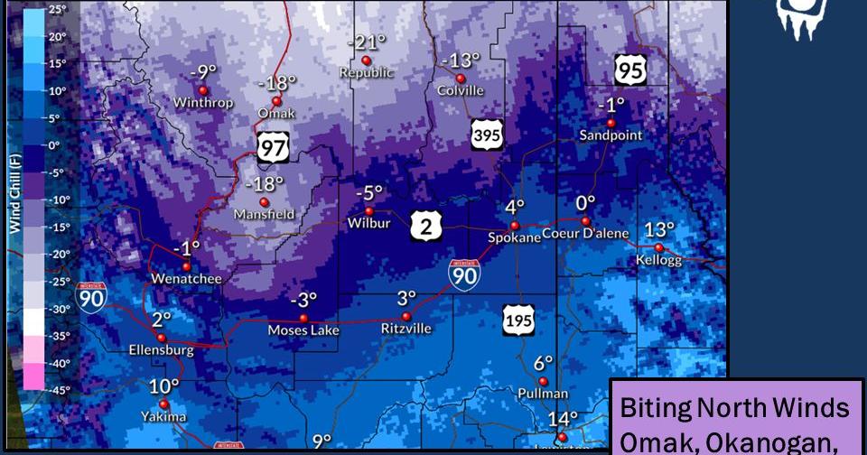 Waterville Plateau could see wind chills drop to -10 or -20 degrees ...
