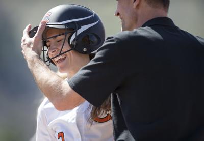 Prep PHOTO: Cashmere softball coach Steve Mongeon with daughter Sydnee ...