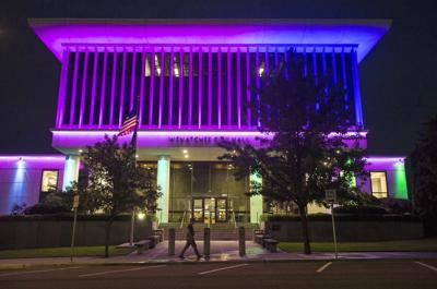 Photo: Wenatchee City Hall Pride lights | News | wenatcheeworld.com