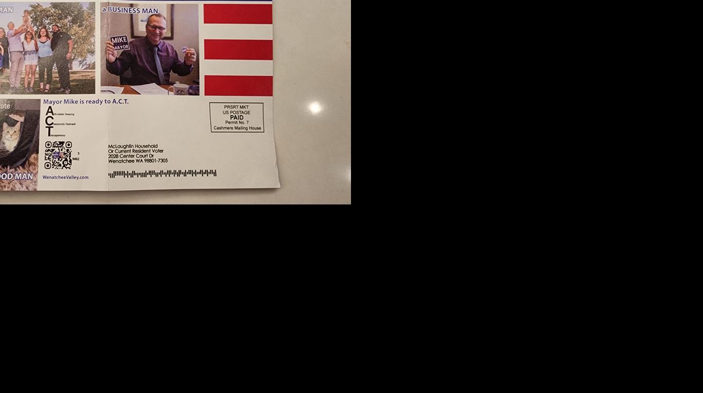 Wenatchee mayor-elect admits mistake in political mailer | Local News ...
