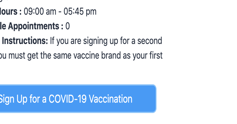 A step-by-step guide for the online vaccine appointment process ...