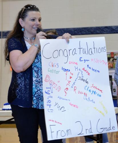 Students, staff surprise principal with cake, congrats | Local News ...