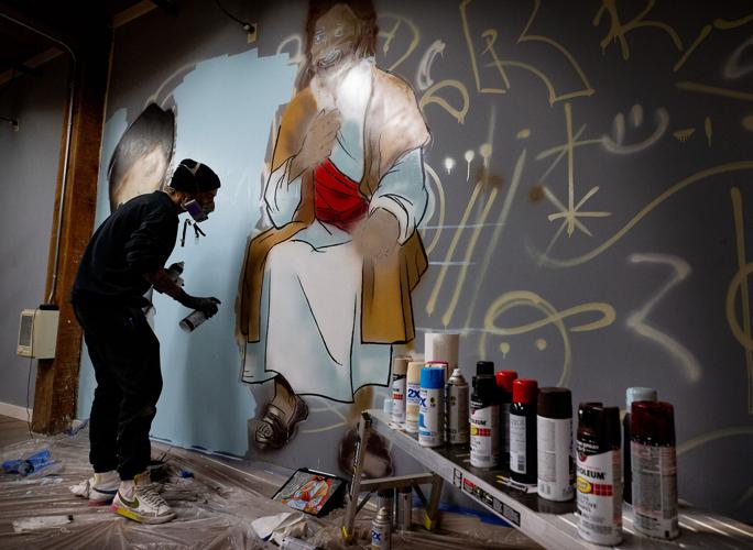 Venezuelan tattoo artist creates graffiti mural for kids room at ...