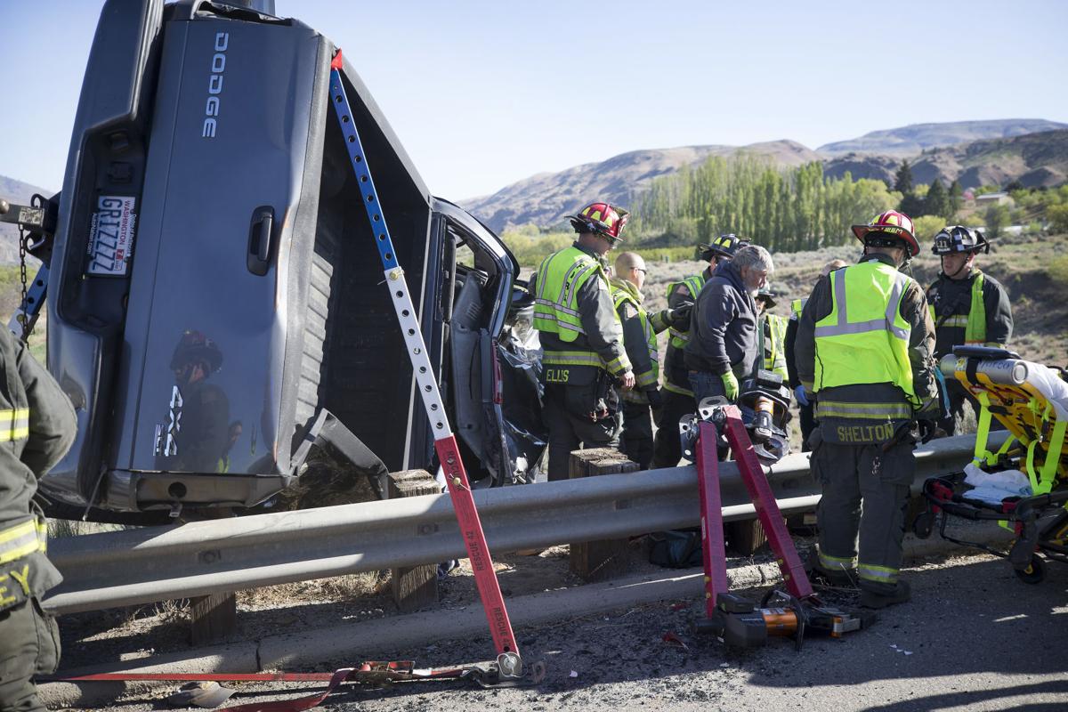 Pickup crashes on Odabashian Bridge | Local News | wenatcheeworld.com
