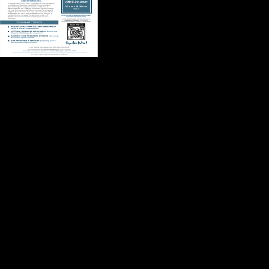 Webinar for HUD Section 3 Scheduled for Tuesday, June 29 | News ...
