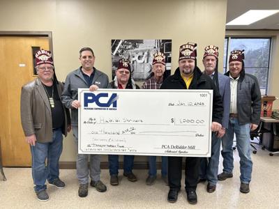 PCA DeRidder Mill Donates to Shriners Hospital Transportation Fund ...