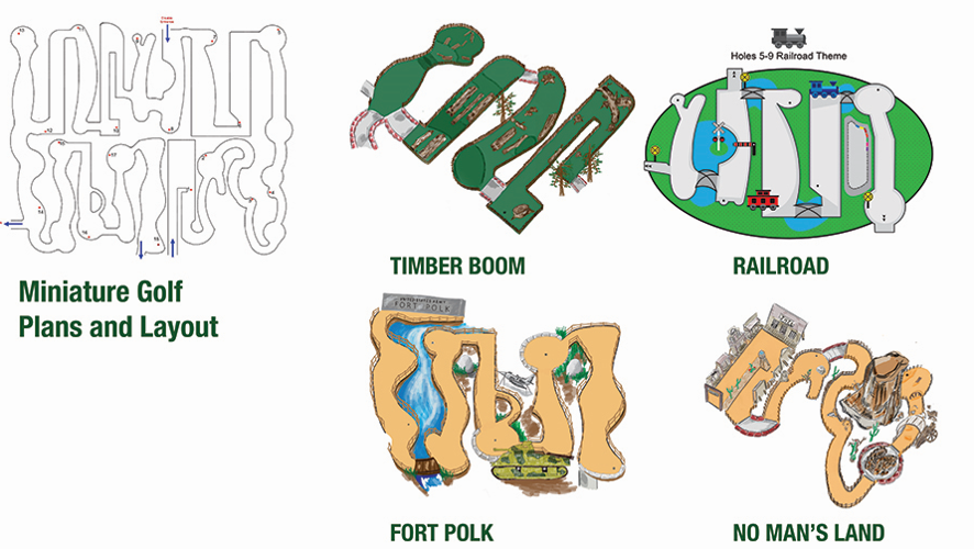 City of Leesville, NSU present design for 18-hole miniature golf course ...