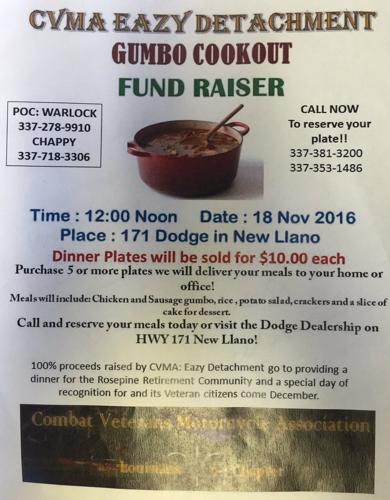 CVMA Eazy Detachment to hold gumbo fundraiser Friday ...