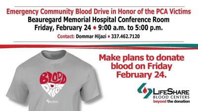 BMH, LifeShare to hold blood drive Friday in honor of PCA victims | | westcentralsbest.com