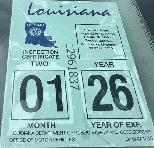 PSA Concerning Fading Louisiana Inspection Stickers | News ...