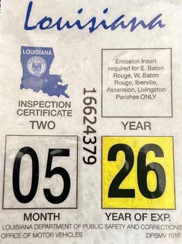 PSA Concerning Fading Louisiana Inspection Stickers | News ...