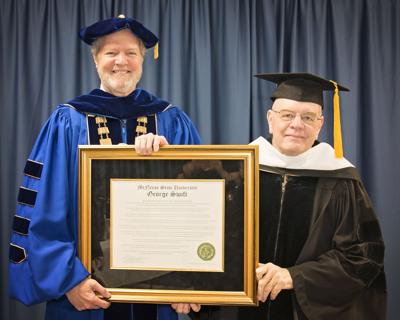 McNeese presents honorary doctorate to George Swift | Life ...