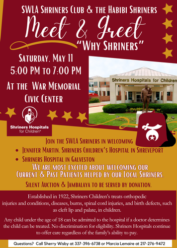 Shriners of SWLA Meet and Greet | Calendar | westcentralsbest.com