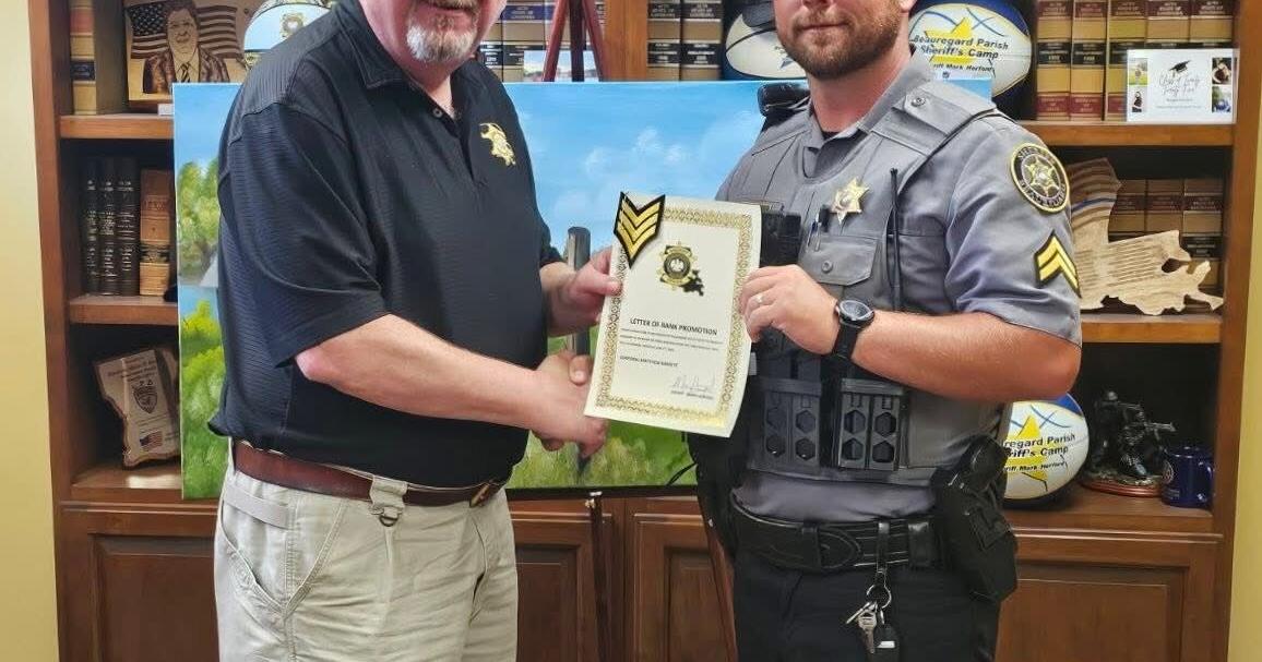 Sheriff Herford Congratulates Two Officers Promoted to Sergeant | News ...