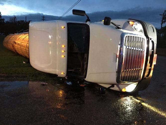 Lumber Truck Overturn at Curve in Robeline | News | westcentralsbest.com