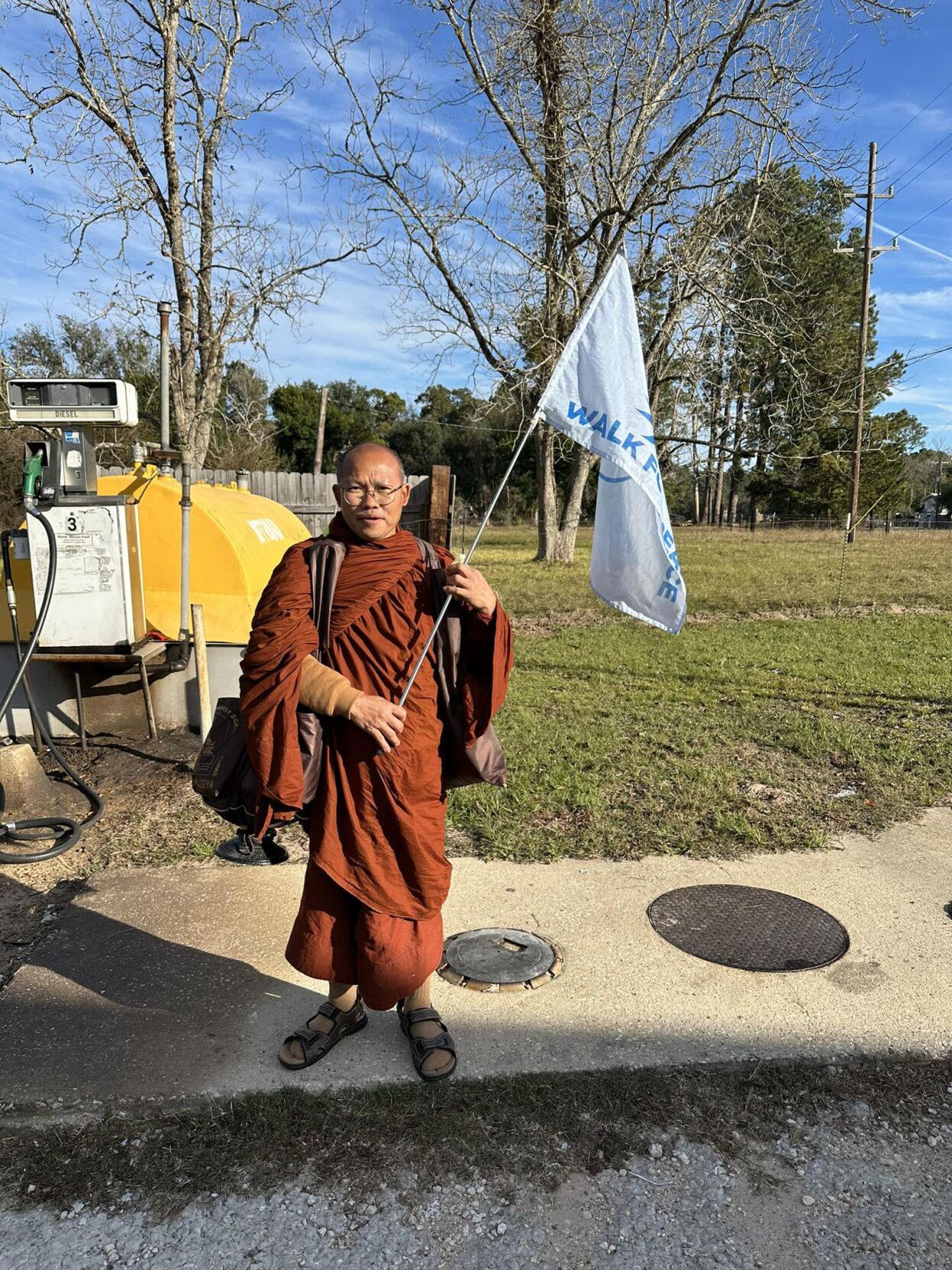 Buddhist Monks Bring Their Walk For Peace Through West Central ...