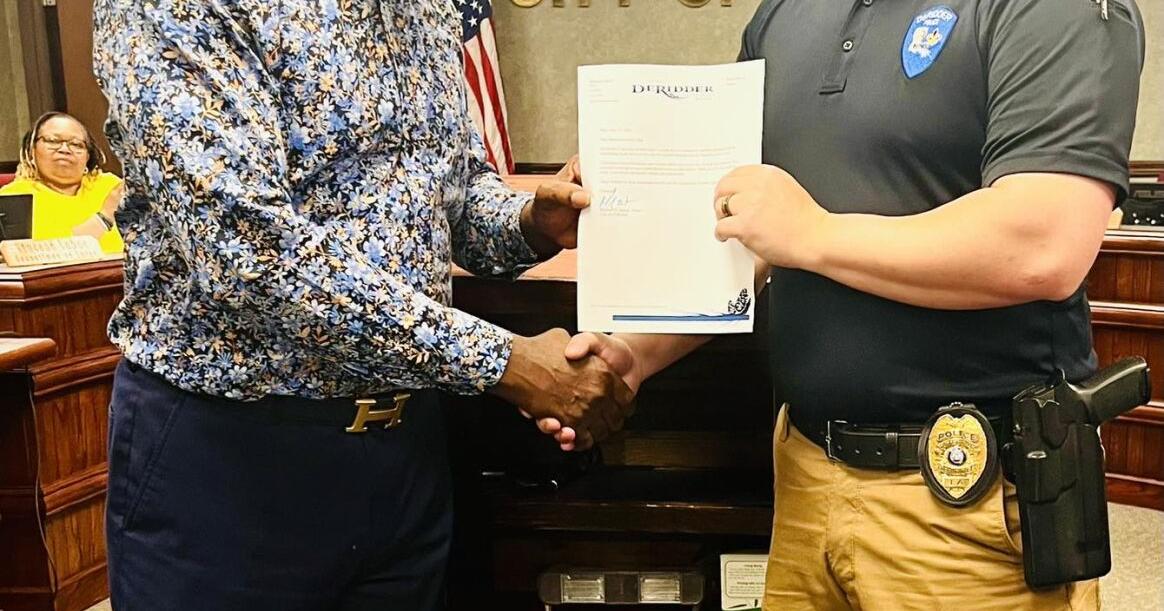 DeRidder Mayor Recognizes Chief Detective Clark at City Council Meeting ...