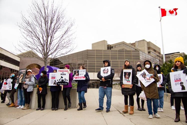 Students, faculty protest Iranian Islamic regime outside UCC | Campus ...