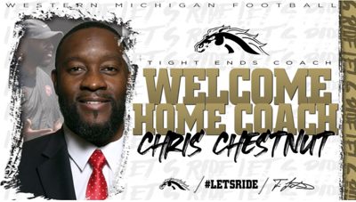 WMU football hires former Bronco Chris Chestnut as tight ends coach ...