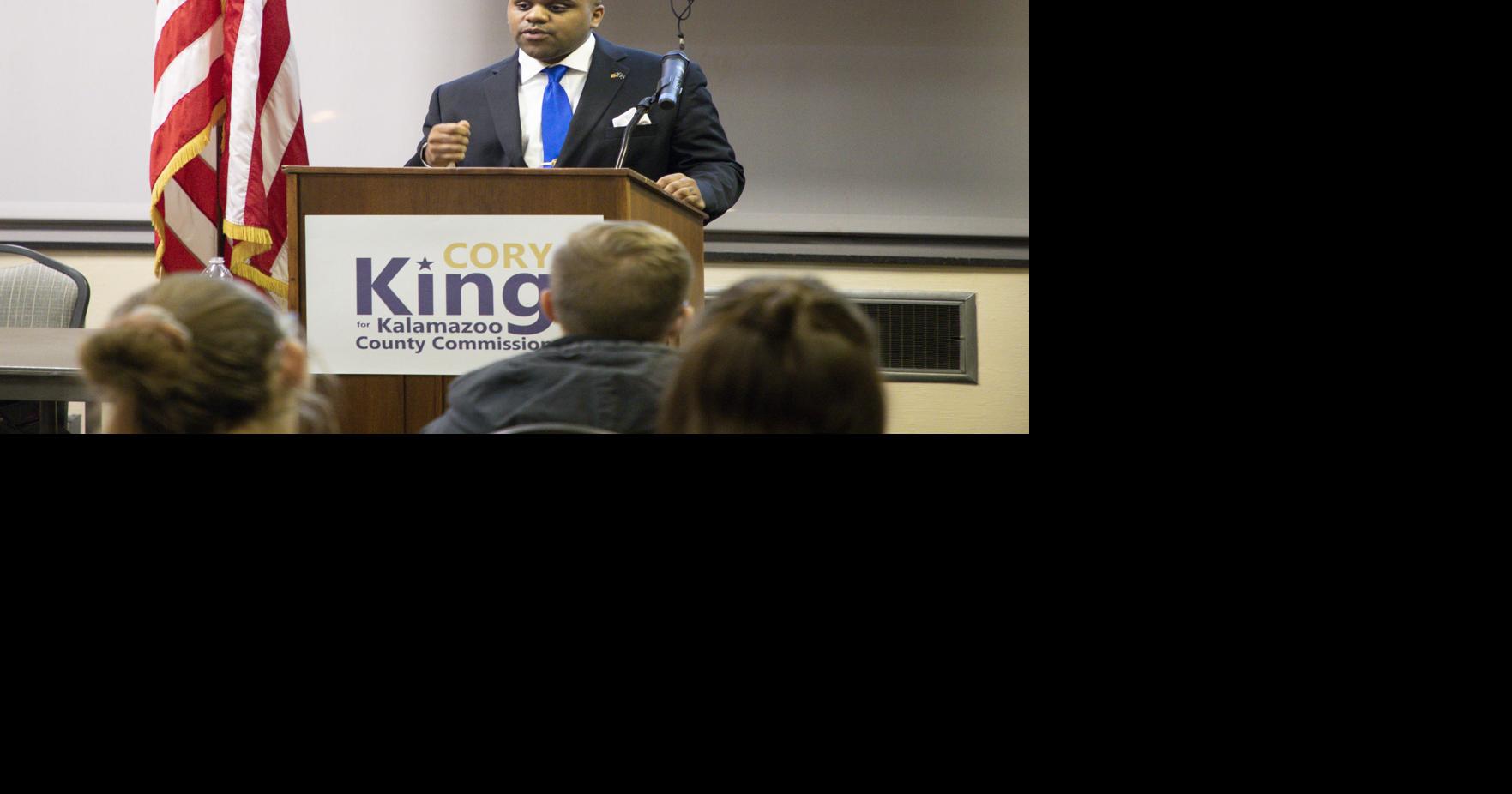 Cory King announces his campaign for County Commission at WMU College ...