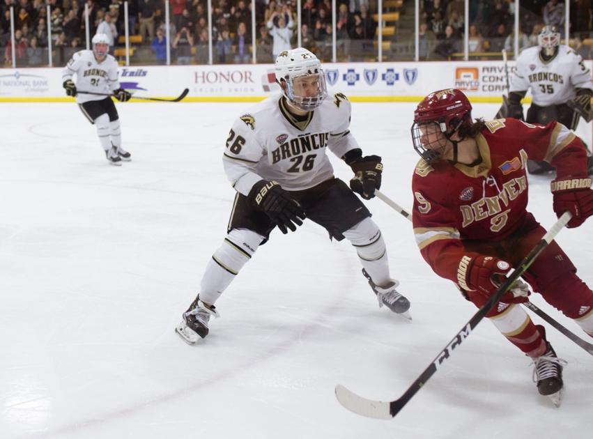 Nebraska native Ethen Frank scores two as Broncos down Omaha 4-3 ...